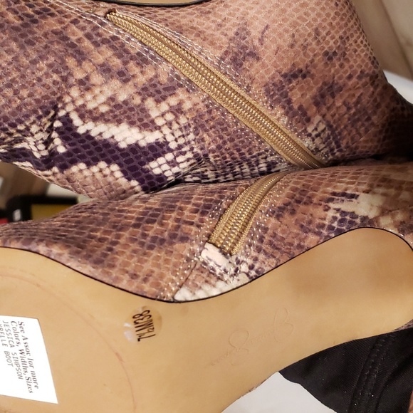 Jessica Simpson | Shoes | Jessica Simpson Over The Knee Faux Snake Skin ...